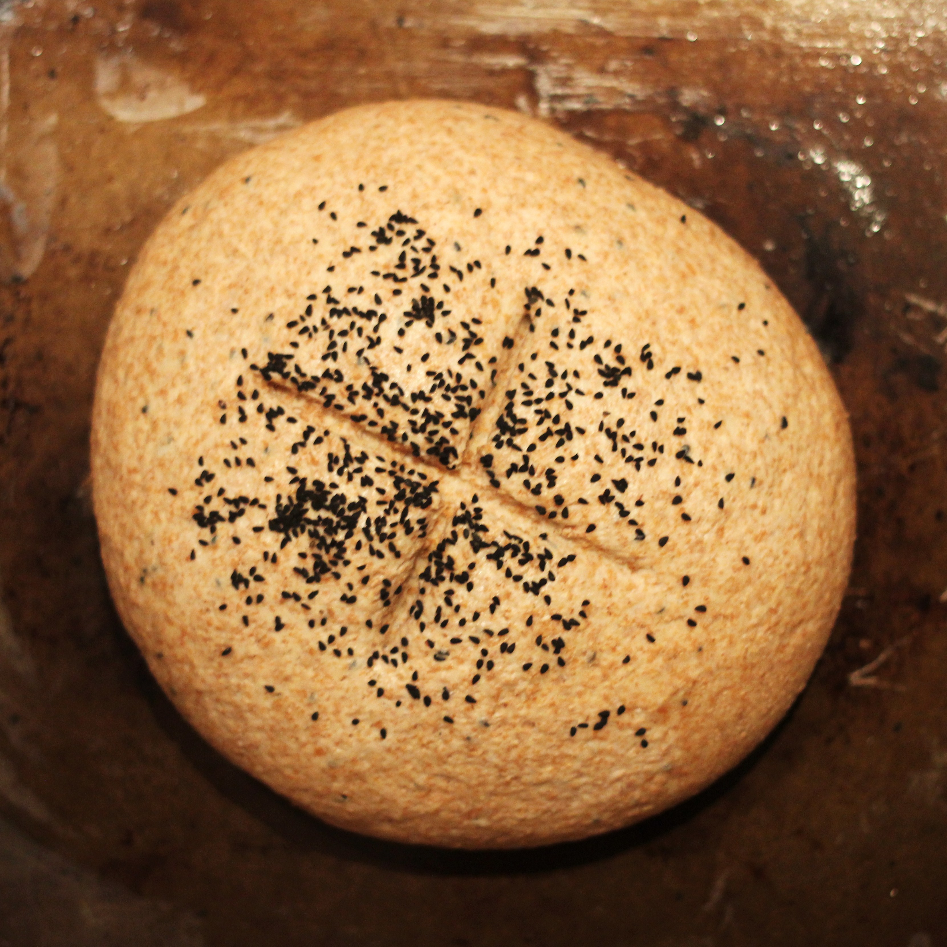 Wholemeal loaf with black cumin seeds | pip & little blue