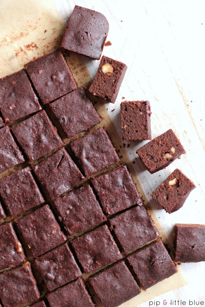 Chocolate beetroot brownies – the original red velvet? | pip & little blue