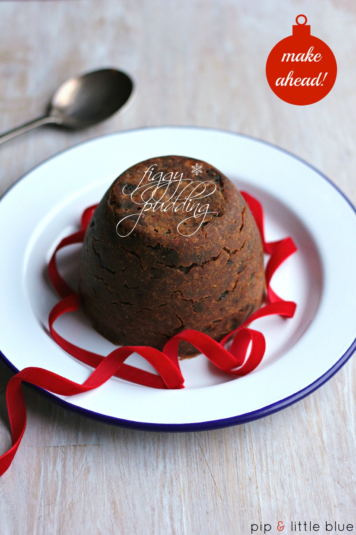 Orange & almond figgy Christmas pudding | pip & little blue